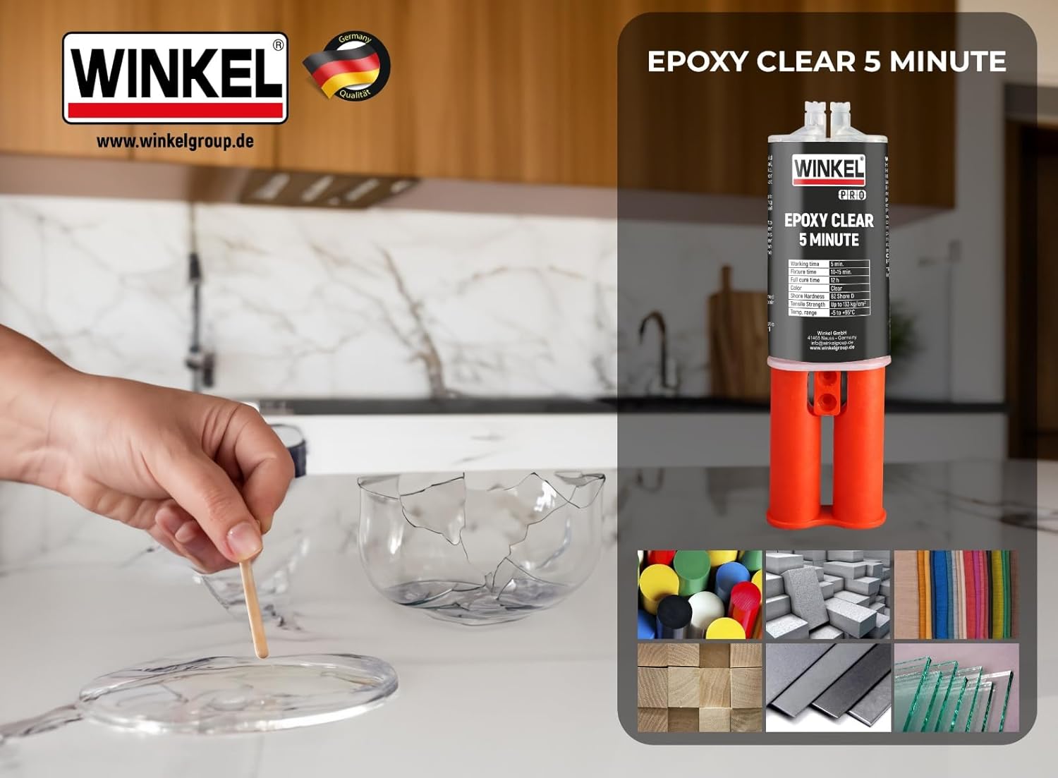 WINKEL 20065 PRO 5 MINUTE Clear Çift Kompenantlı Epoksi 25 GR. Fiyatı ...
